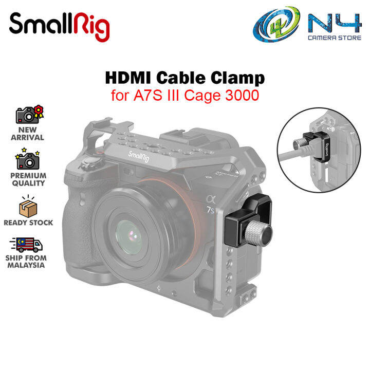 SMALLRIG 3000 HDMI Cable Clamp for Sony A7S III / MARK III / A7SM3 ...