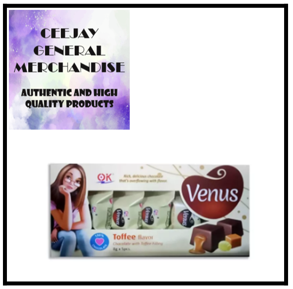 Venus Toffee Flavor Chocolate With Toffee Filling 5pcs | Lazada PH
