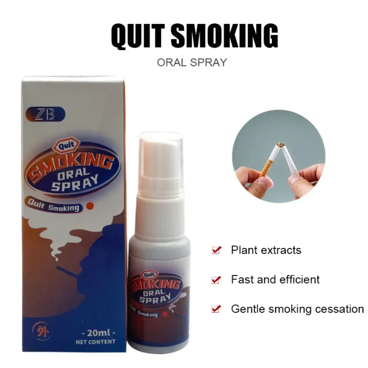 【Fast Acting】Quit Smoking Spray Anti Smoke For Give Up Smoking Oral ...