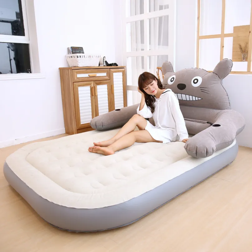 （Z613） Cute Cartoon Inflatable Bed Queen Size 200x150x23cm for Home ...