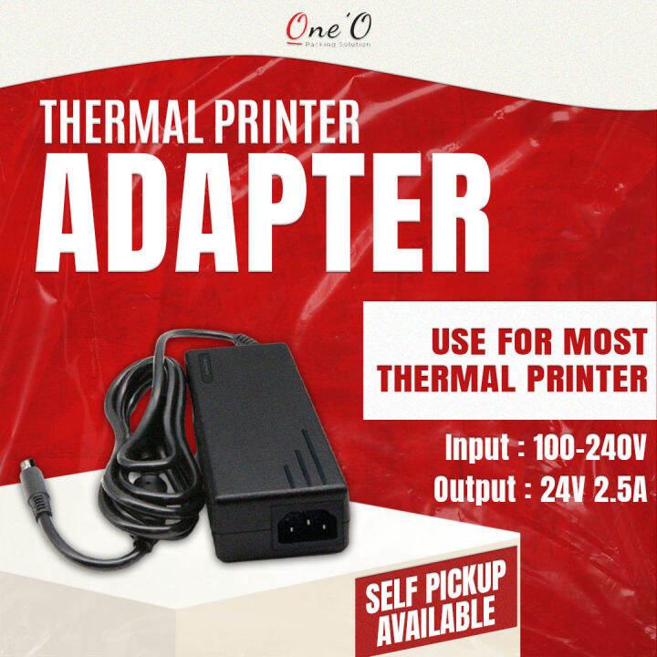 Thermal Printer Adapter 24V 2.5A and Power Cord Cable 13A 1.5M | Lazada