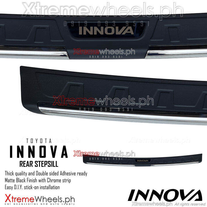 Toyota Innova 2016-2023 Black Chrome Thailand Made Rear Bumper ...