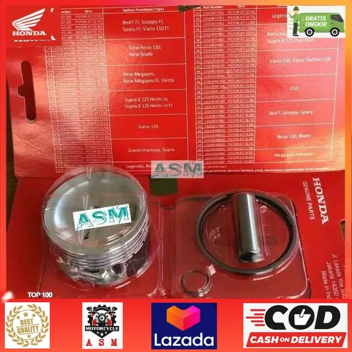 PISTON KIT SEHER KIT STANDAR SUPRA X 125 KARISMA KPH HGP COD | Lazada Indonesia