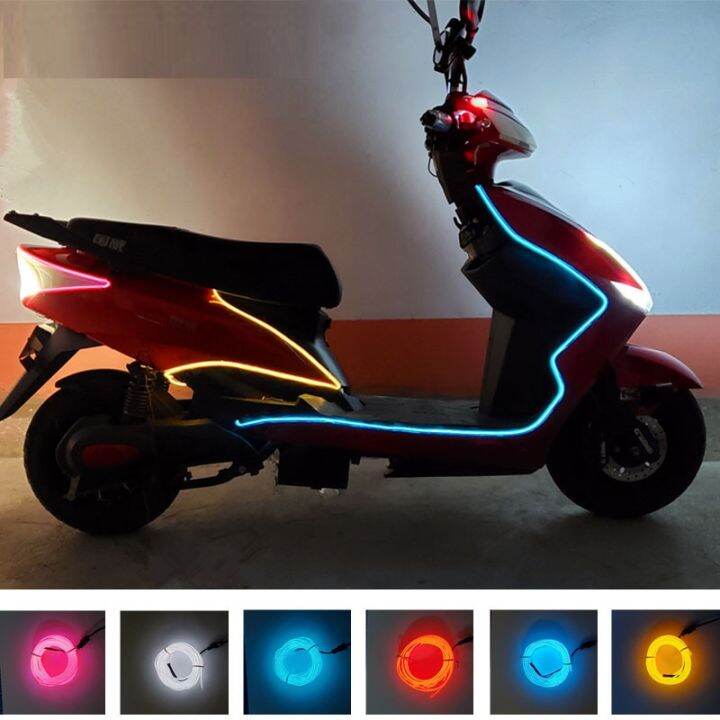 Motorcycle Decorative Ambient Lamp Waterproof Moto Neon Flexible Led ...