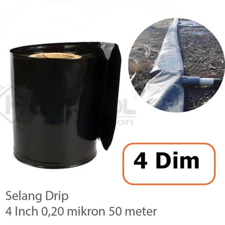 Selang Drip 20 Micron 4 Dim Irigasi Plastik PE Super HYDROSOL | Lazada ...