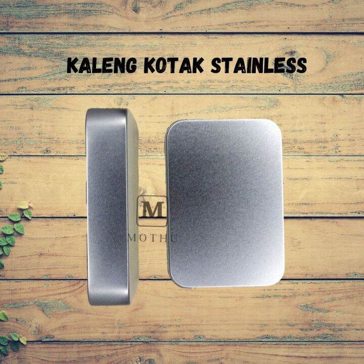 Kaleng Kotak Stainless Besar dan Kecil kotak rokokk keren unik murah ...