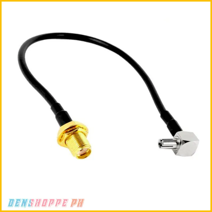 SMA Female TO TS9 Male Adapter RG174 Angle Pigtail Coaxial Cable Antenna to WiFi Router Modem ...
