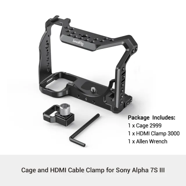 Smallrig DSLR Sony A7S3กล้อง Cage Rig A7SIII Form-Fitting Cage สำหรับ ...