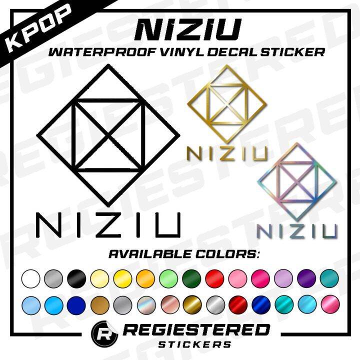 KPOP NIZIU Logo Vinyl Decal Sticker Waterproof | Lazada PH