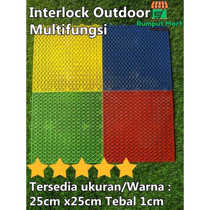 Interlock Outdoor lapangan futsal 50cm x 50cm | Lazada Indonesia