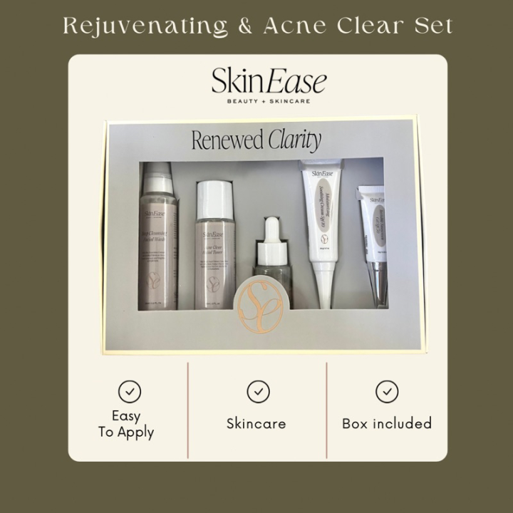 SkinEase RENEWED CLARITY SET (Rejuvenating & Acne Clear) | Anti-Acne ...