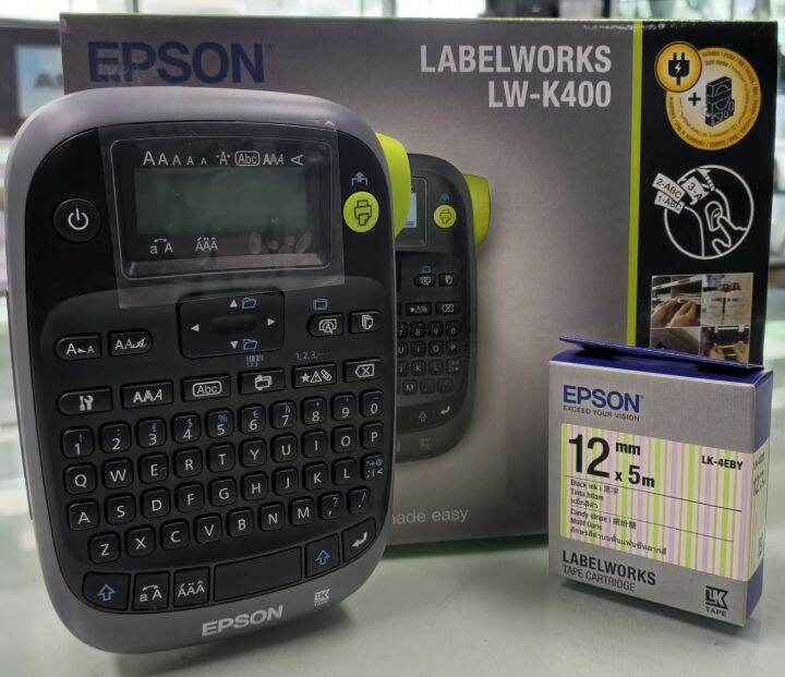 Epson Labelworks LW-K400 with free LK-4EBY 12mm Tape Cartridge | Lazada PH