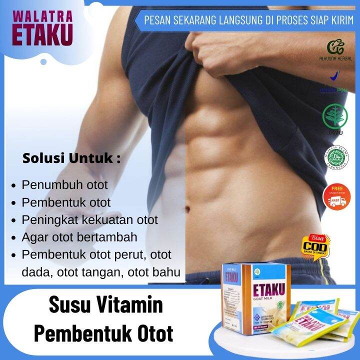 Susu Suplemen dan Vitamin Pembentuk Otot Kekar dan Kuat Pria 100% ALAMI ...