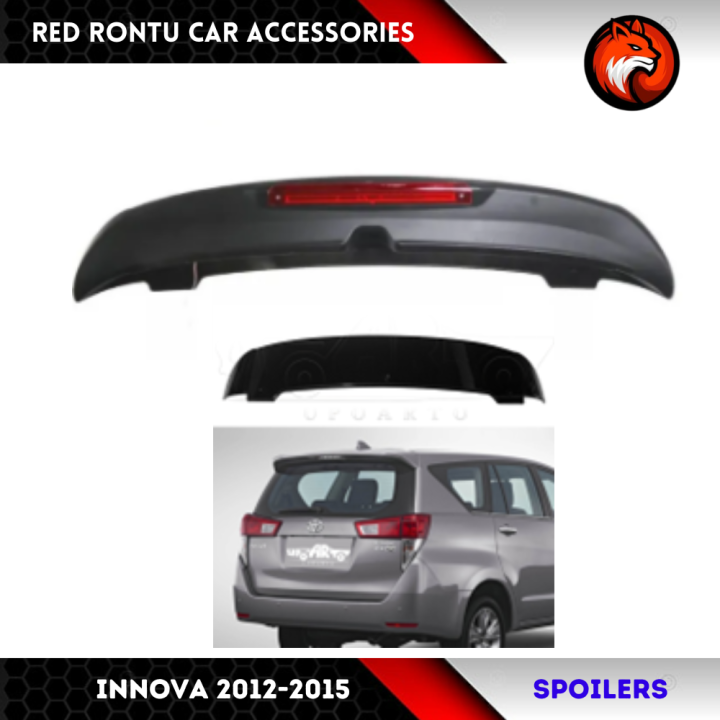 2012-2015 Toyota Innova old Rear Spoiler with brake light - Body Kit ...