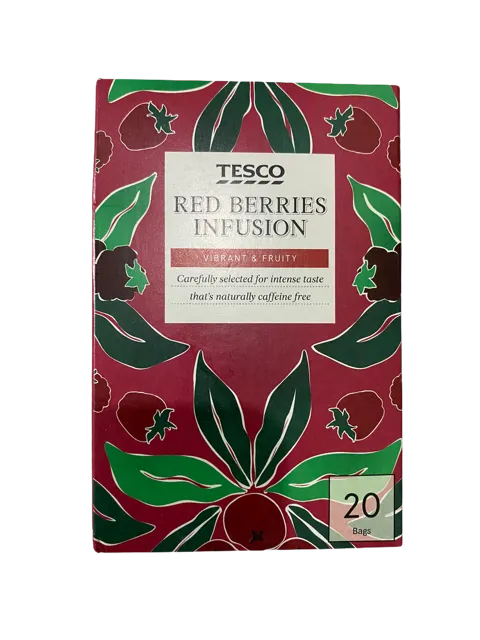 TESCO RED BERRIES INFUSION 20 tea bags | Lazada PH