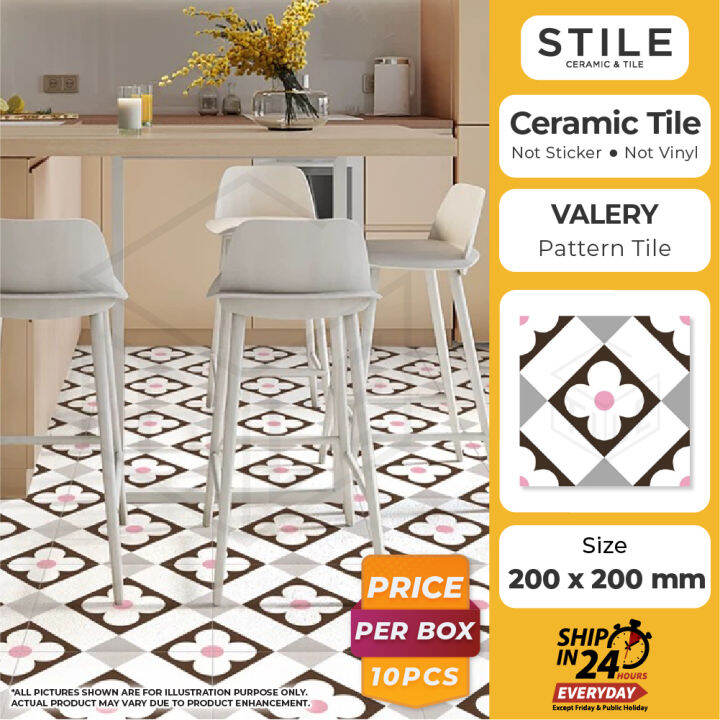 [REAL TILE] Valery Pattern Tiles /Mozek/Ceramic Tiles/Mozek Bilik/Mozek ...