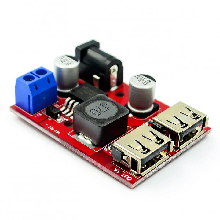 LM2596 LM2596S Dual USB DC-DC 9V 12V 24V 36V to 5V 3A Step Down Buck ...