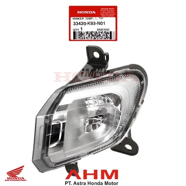 33420-K93-N01 Lampu Sein Kiri Depan New Scoopy Fi Esp LED Ring 12 ...