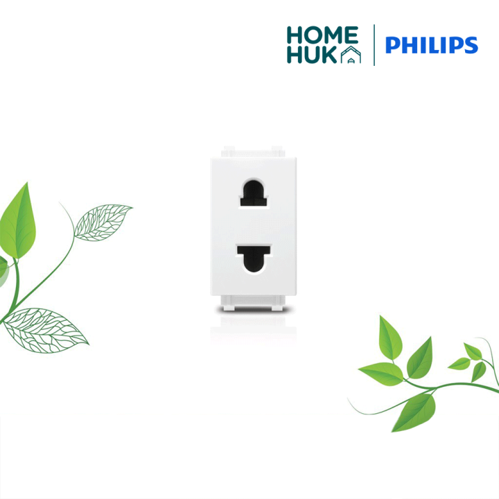 Philips LeafStyle Simplex 2P US-EU Socket | Lazada PH
