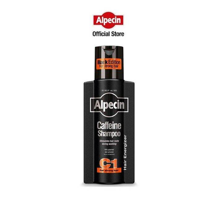 Alpecin Caffeine Shampoo C1 Black Edition (250ml) – Strong Hair For Men ...
