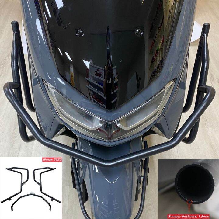 Yamaha Nmax V2 2020 Crash Guard Bumper stainless steel half helmet ...