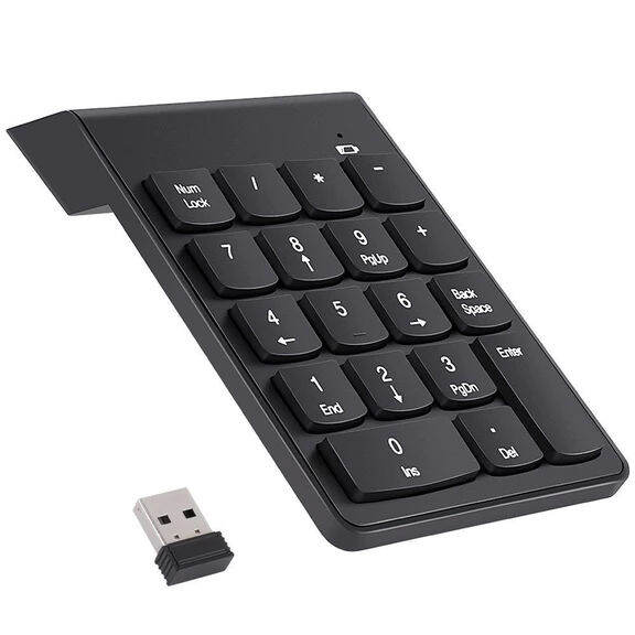 Keyboard Angka Hitung - Wireless Numeric Keypad 2.4 GHz - Bluetooth ...