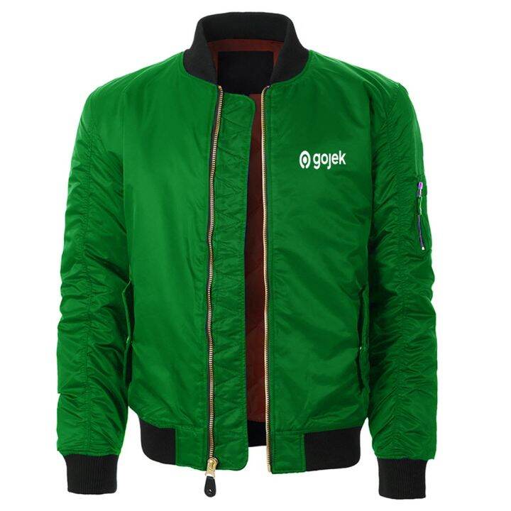 Bisa Custom Jaket Bomber Gojek Terbaru /Jaket Go jek Terbaru 2021 ...