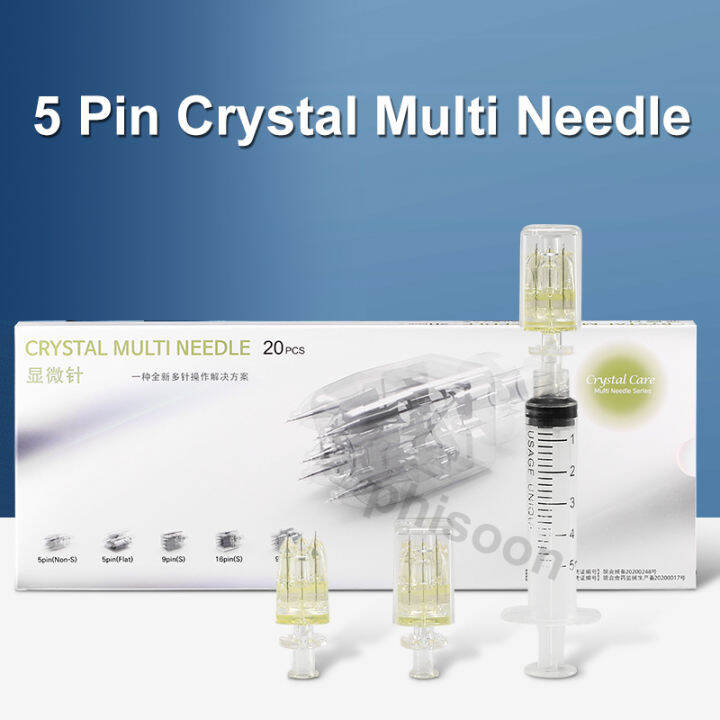 5Pin crystal Multi needle Hydrolifting Needle For EZ Vacuum Mesotherapy ...