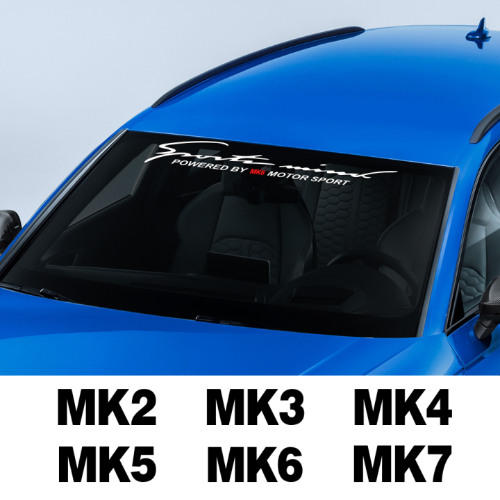 1Piece PVC Car Front Rear Windshield Sticker Decal Emblem Exterior ...