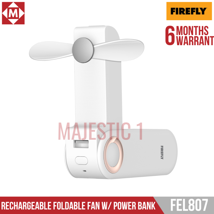 Firefly FEL807 Handy Foldable Fan W/ Power Bank | Lazada PH