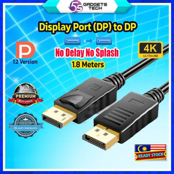 5S DP to DP DisplayPort 4K 144Hz Video Audio Cable for TV Box Laptop ...