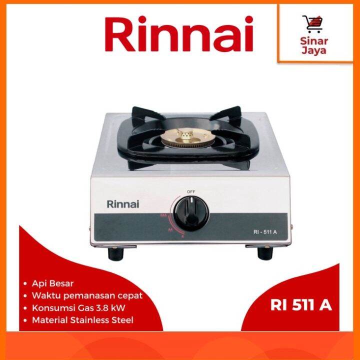 RINNAI RI-511 A Kompor Gas 1 Tungku (Api Besar) | Lazada Indonesia