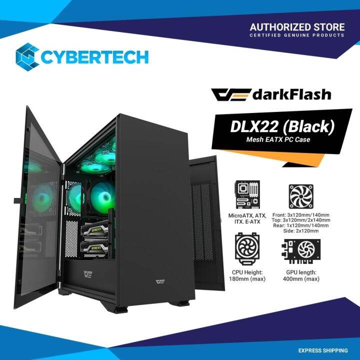DarkFlash DLX22 Mesh EATX PC Case | Lazada PH