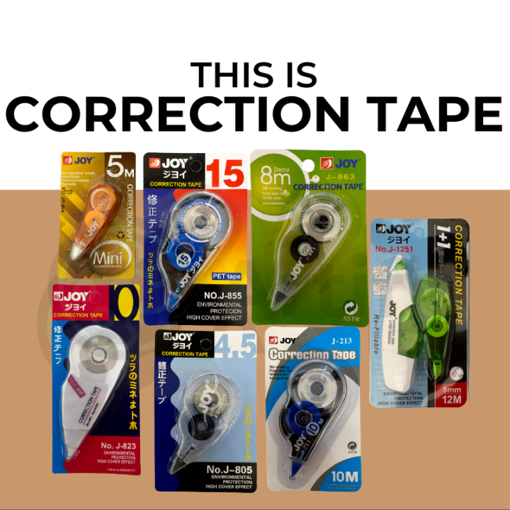 Correction tape JOY brand High quality correction tape J863 J823 JP814 ...