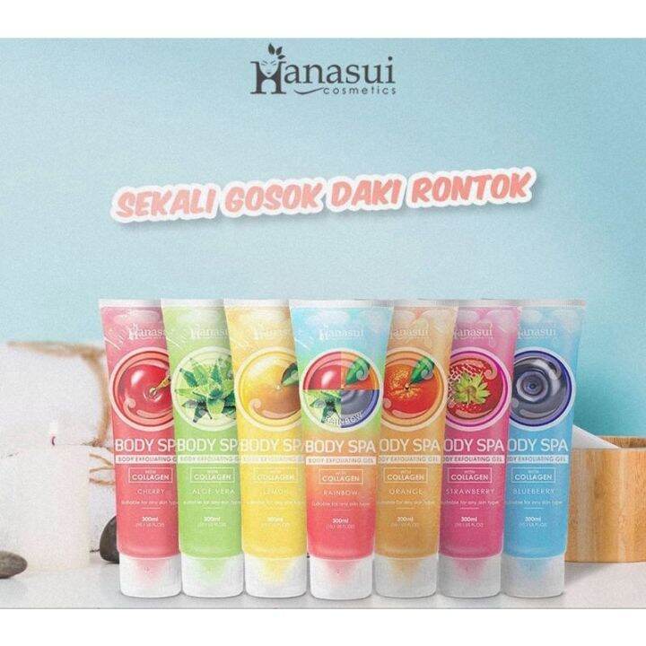 Hanasui Body Spa Exfoliating Gel With Collagen 300 ml - Lulur & Peeling ...