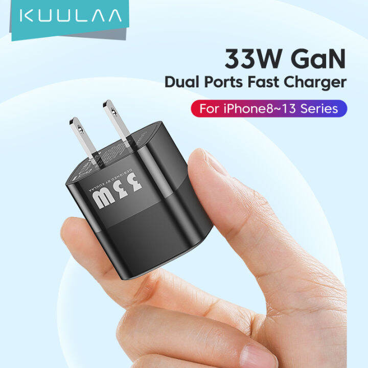 KUULAA 20W 33W 65W เครื่องชาร์จติดผนัง QC + พอร์ต PD*1, 20W สำหรับ ...