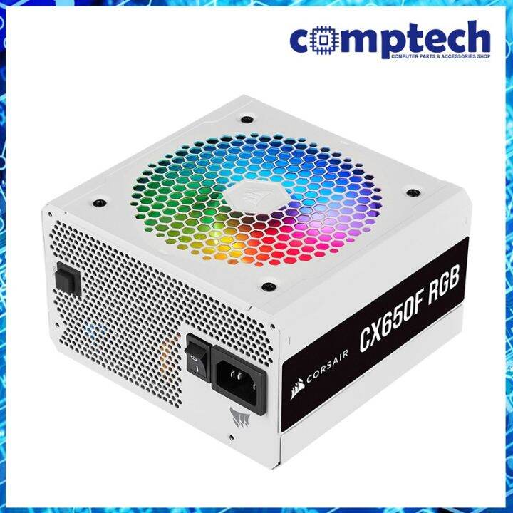 CORSAIR CX-F SERIES CX650F 650 WATT 80 PLUS BRONZE FULLY MODULAR RGB ...