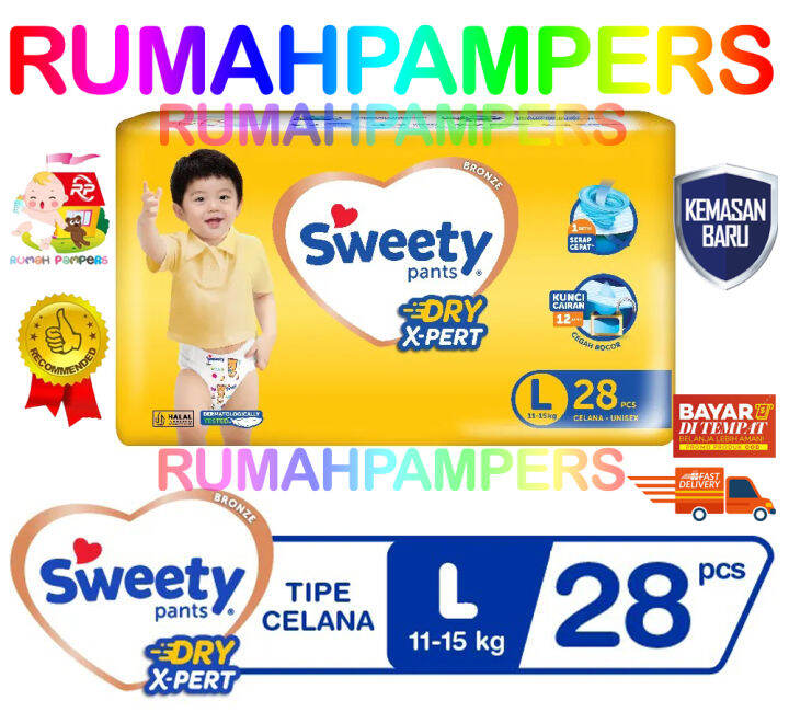 Sweety Bronze Pants Dry X-pert - L 28 ( KEMASAN BARU ) | Lazada Indonesia
