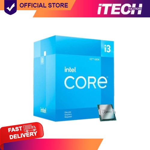 INTEL CORE I3-12100 4.30GHZ/4P/0E/8T/12MB/ S1700 (WITH HSF) | Lazada PH