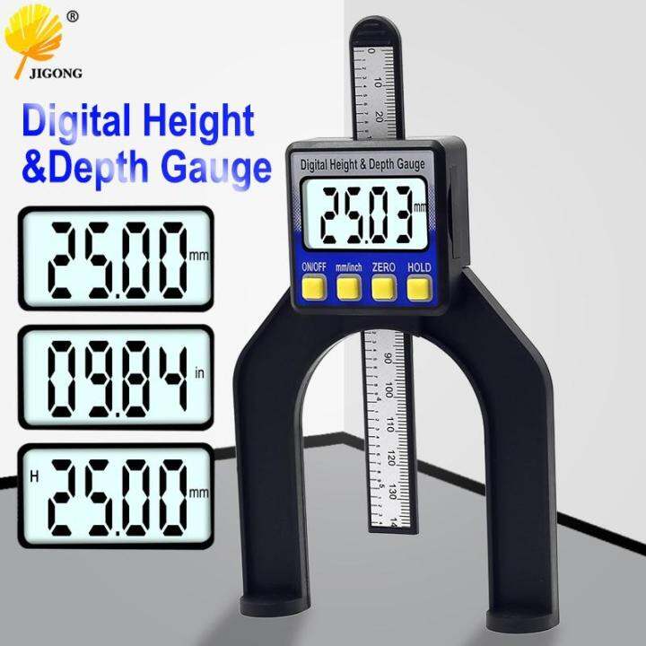 Digital Depth Caliper Height Gauge Digital Tread Depth Gauge LCD ...