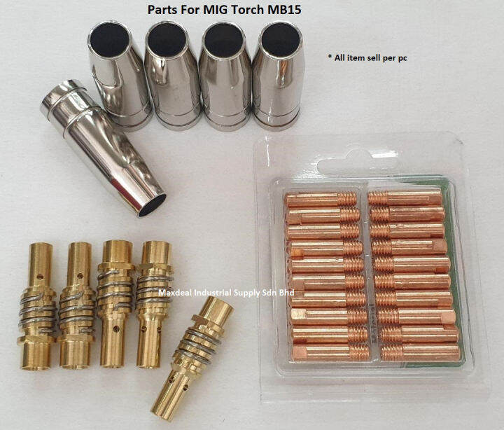 MB15 Gas Nozzle - Conical, 10pcs/pack (MIG/MAG Torch, Metal Gas Nozzle, High Temperature) | Lazada