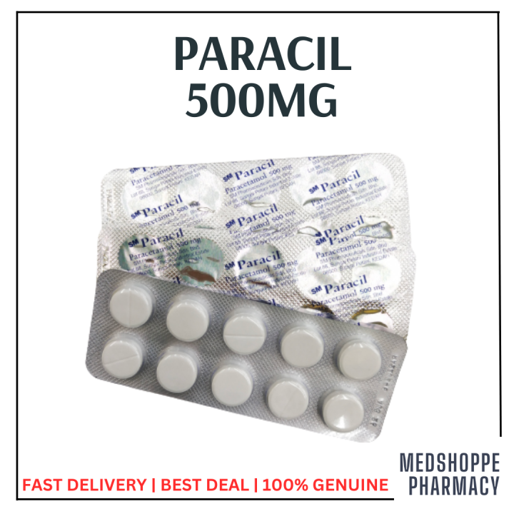 Paracil 500mg Tablets 10's (Relieve fever and headache) | Lazada