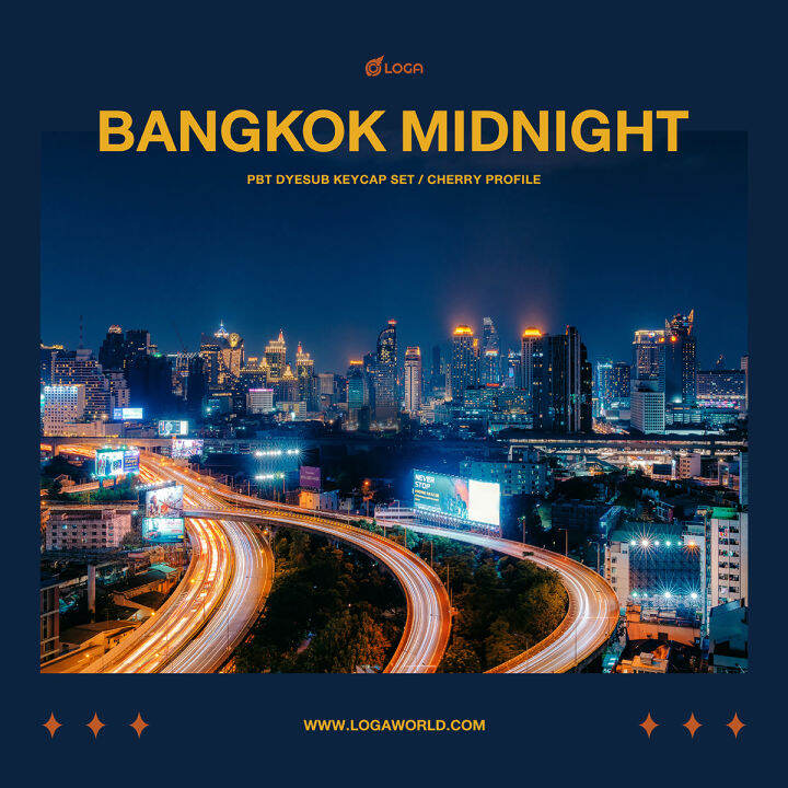 LOGA : THE CITY SERIES KEYCAP SET : Bangkok Midnight | Lazada.co.th
