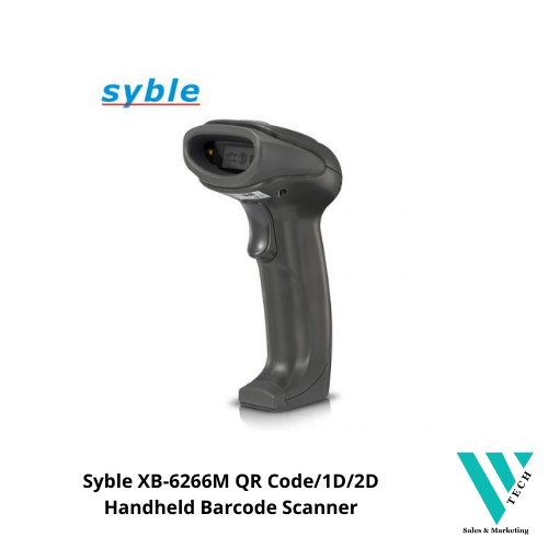 Syble XB-6266M Handheld Portable Barcode Scanner (QR Code/1D/2D Barcode ...
