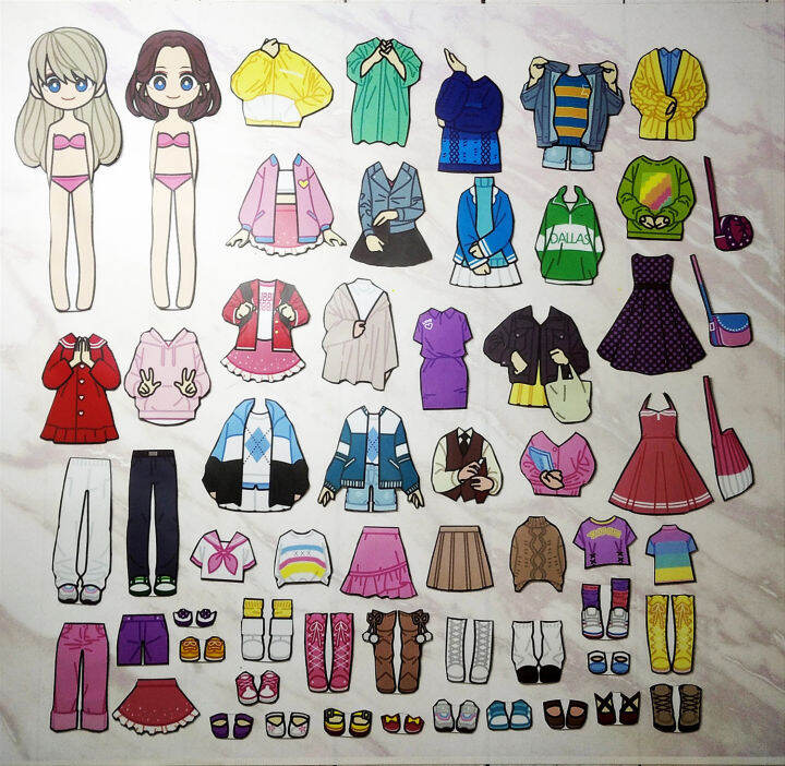 Busy Page Bp Bpan Orang Mainan Anak Edukasi Paper Doll Bongkar Pasang ...