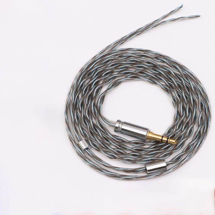 ♨ 2 core single crystal copper headphone upgrade cable MMCX/QDC/TFZ/0. ...