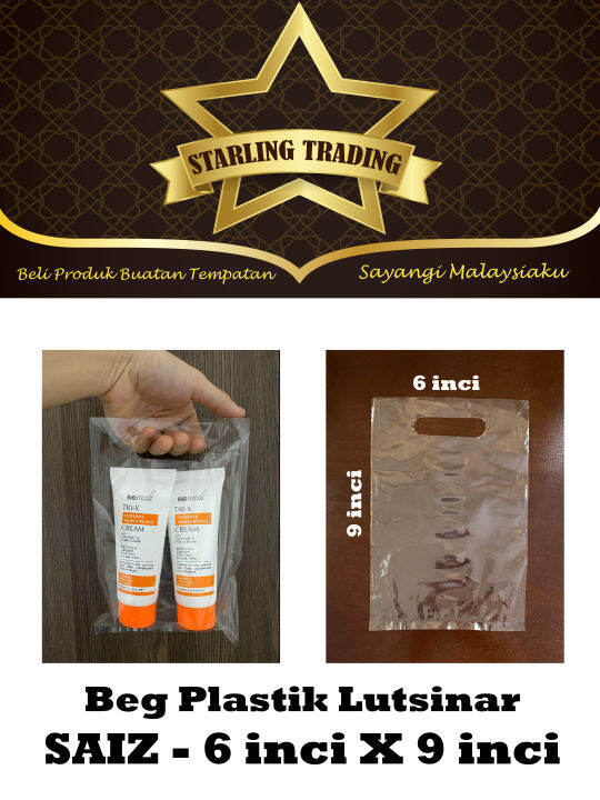 Beg Plastik Lutsinar Berlubang 6X9 inci (100 keping) [TERUS DARI KILANG ...