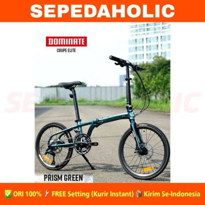 Sepeda Lipat DOMINATE COUPE ELITE 20 Inch Shimano Sora 9 Speed Rem ...