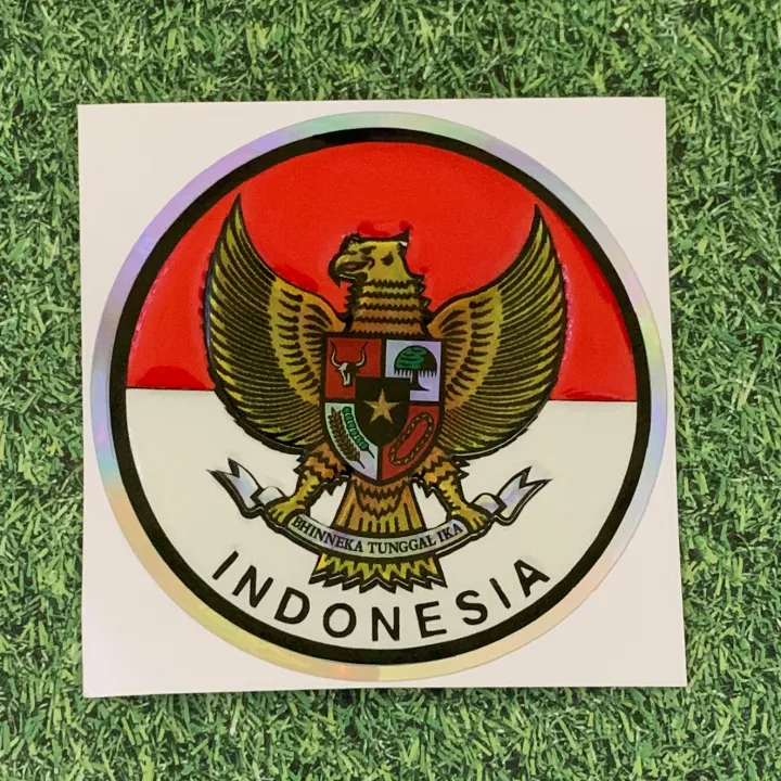 STICKER 3D COATING GARUDA PANCASILA DAN BENDERA MERAH PUTIH | Lazada ...