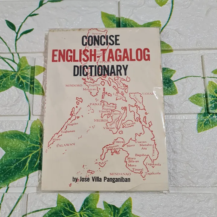 Concise English - Tagalog Dictionary By Jose Villa Panganiban | Lazada PH